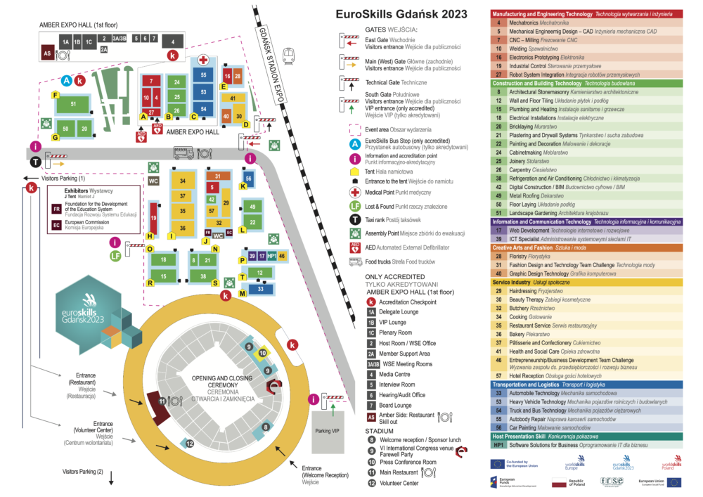 Schedule – Euroskills2023 Gdańsk